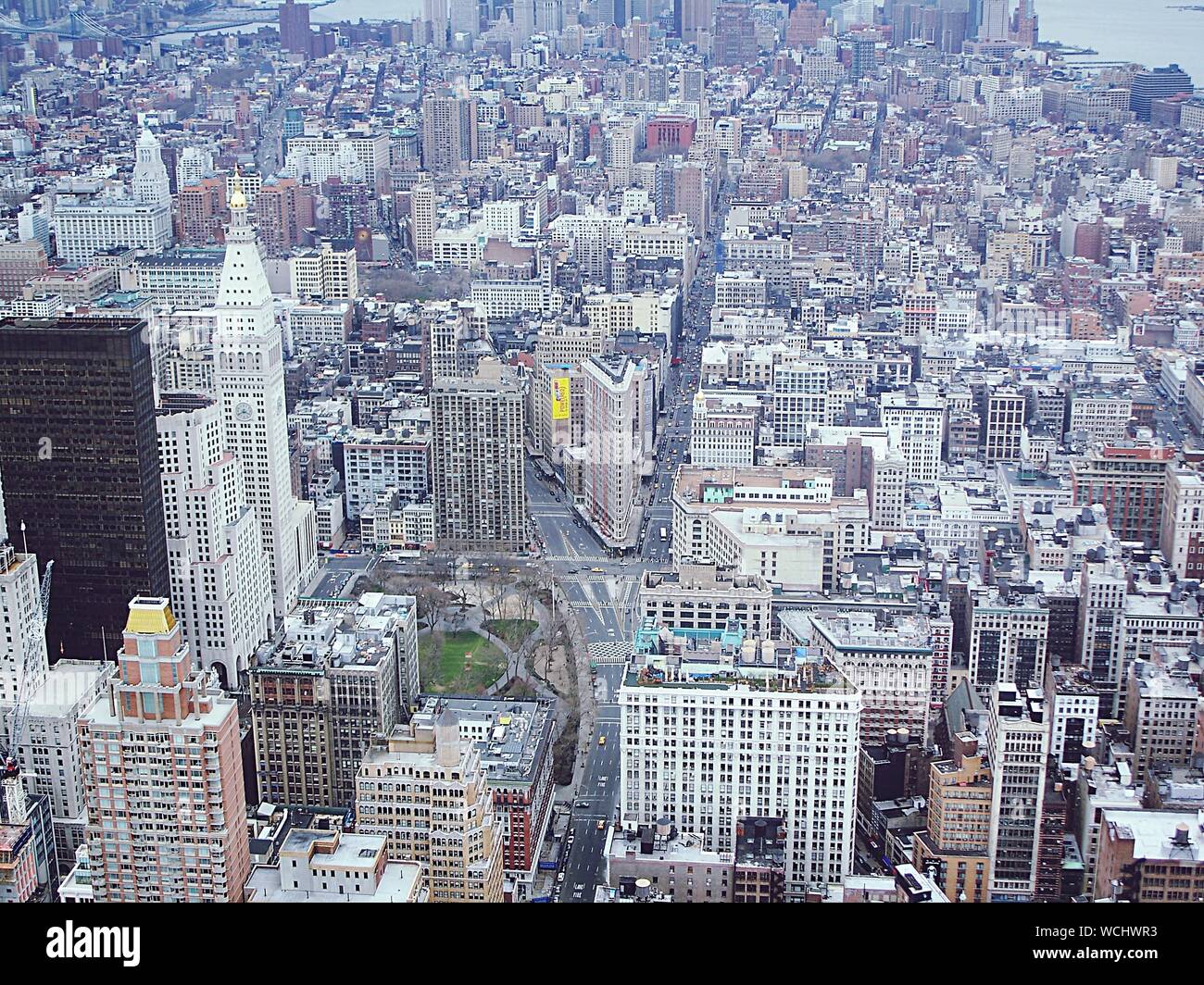 Aerial view flatiron building hi-res stock photography and images - Alamy