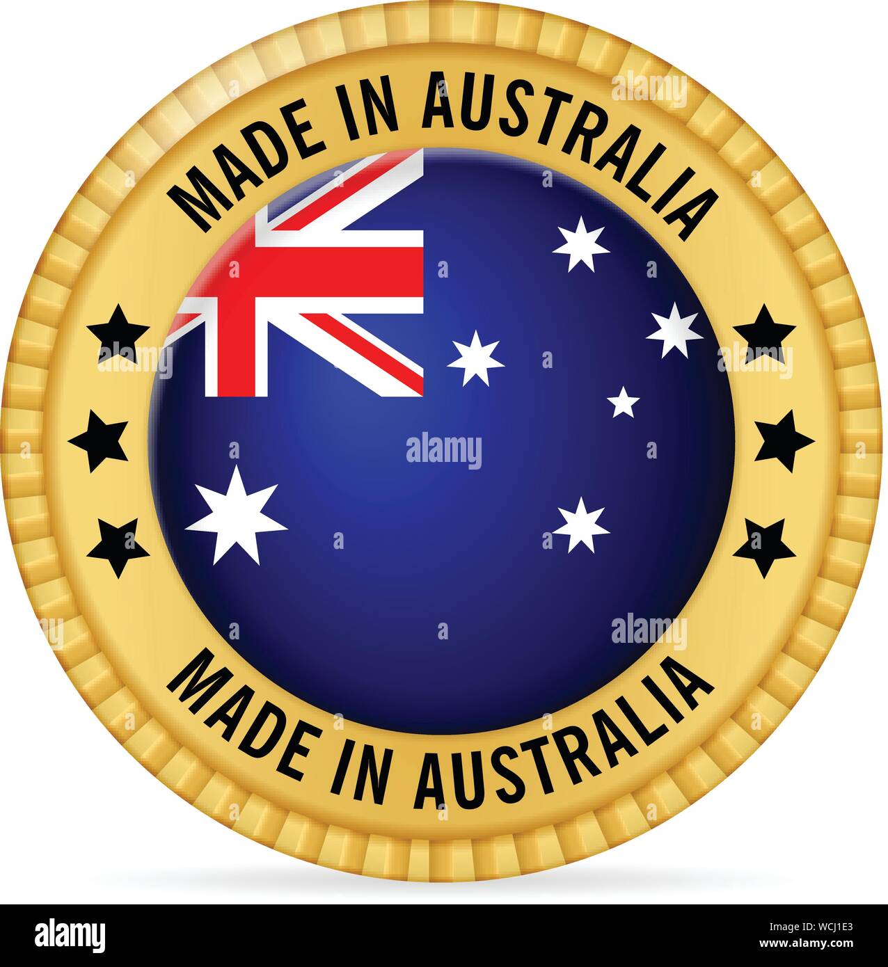 Icon made in Australia on a white background Stock Vector Image & Art ...