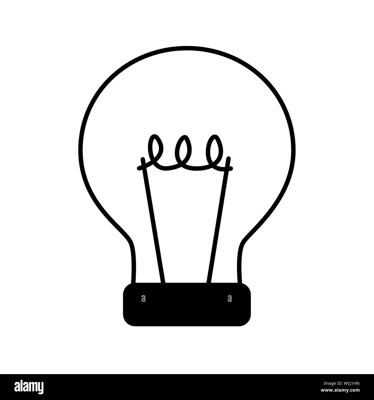 Isolated electric light bulb design Stock Vector Image & Art - Alamy