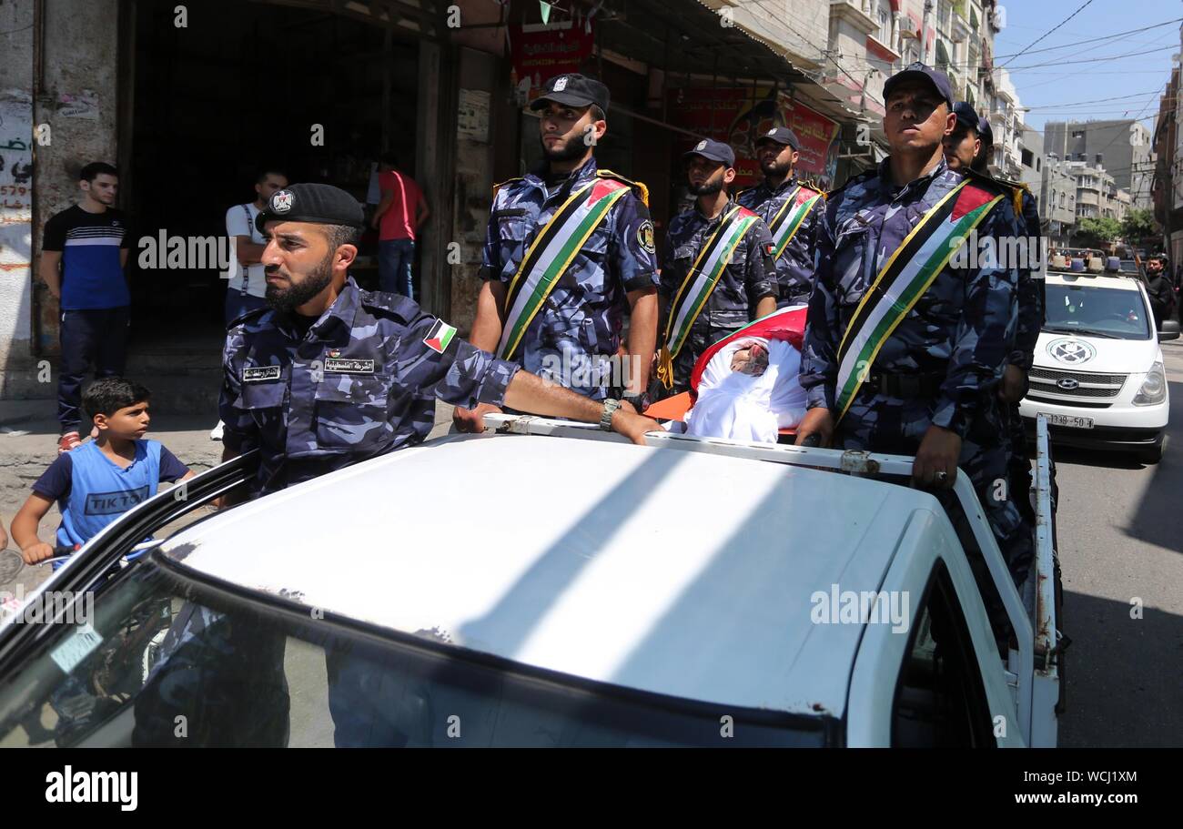 Gaza City, Gaza Strip, Palestinian Territory. 28th Aug, 2019. Members ...