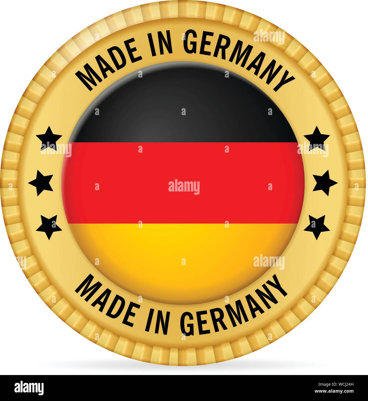 Icon made in Germany on a white background Stock Vector Image & Art - Alamy