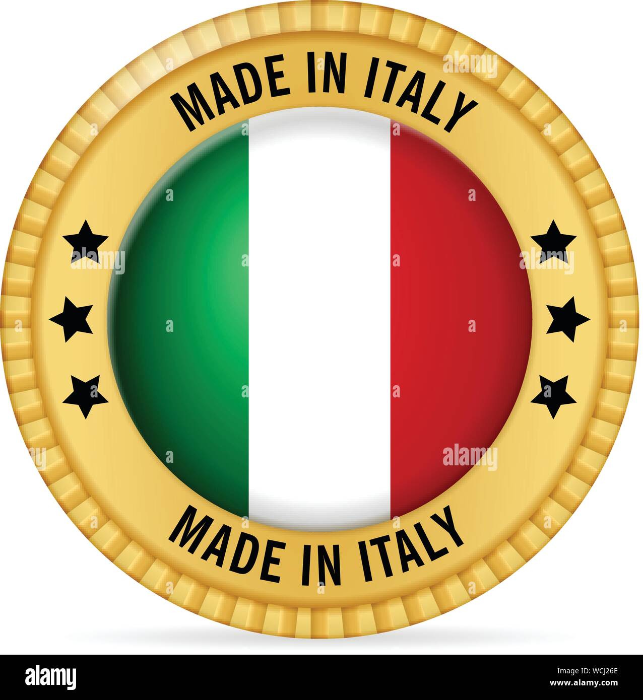 Icon made in Italy on a white background Stock Vector Image & Art - Alamy