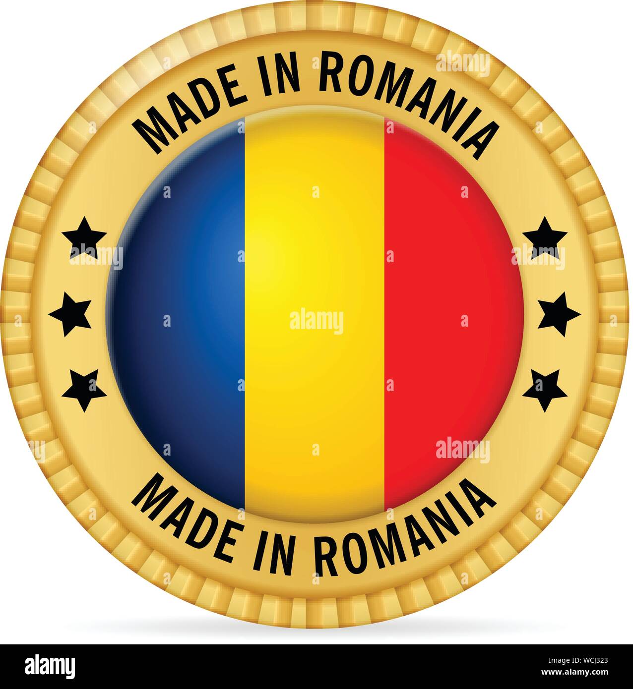 Icon made in Romania on a white background Stock Vector Image & Art - Alamy