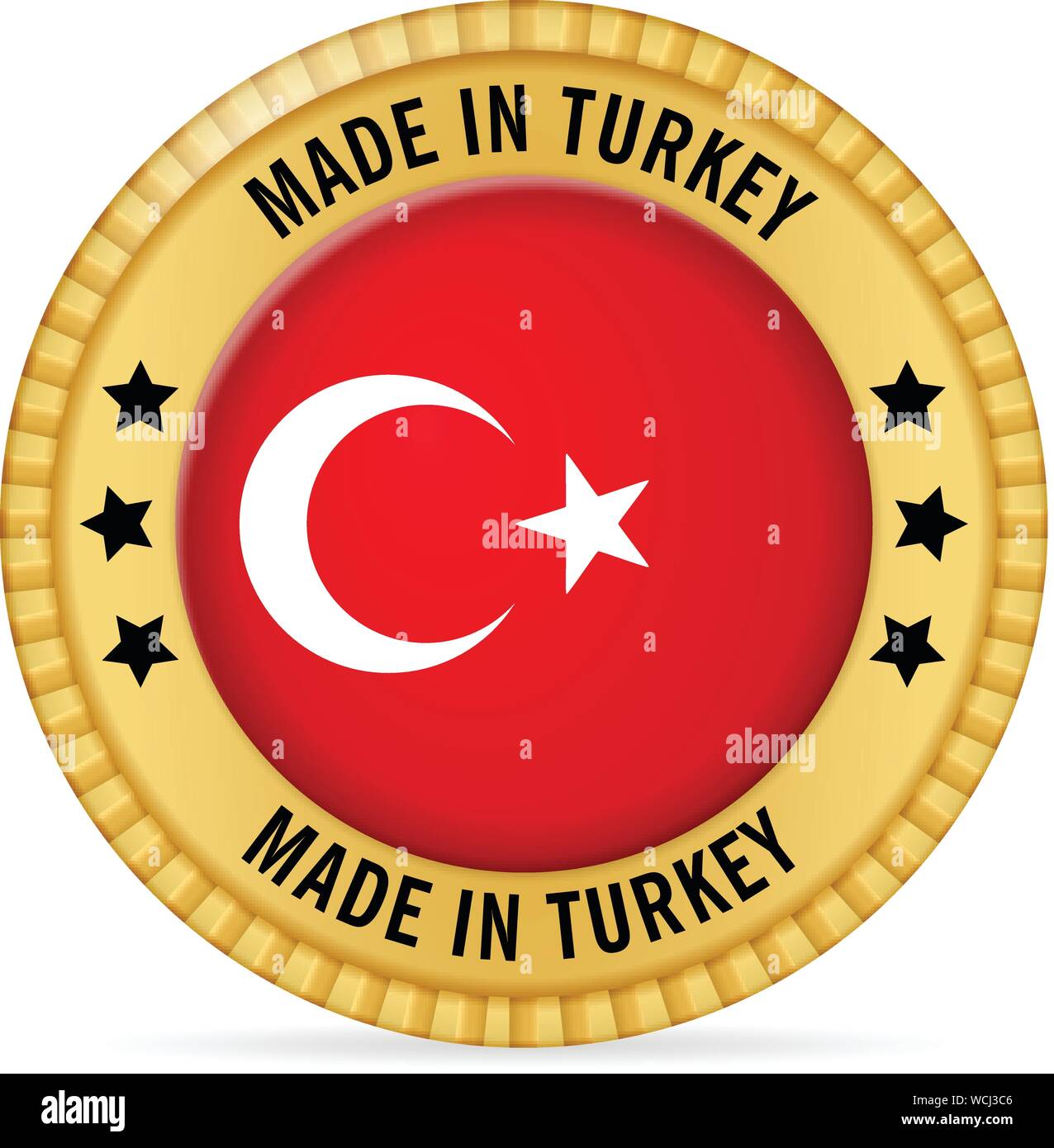 Made in turkey icon vector vectors hi-res stock photography and images ...