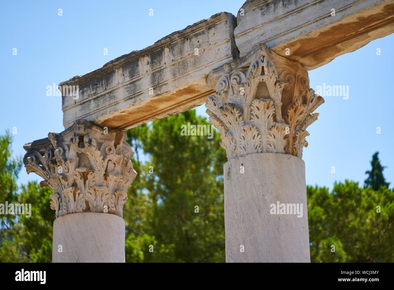 Ancient Corinth in Greece Stock Photo - Alamy
