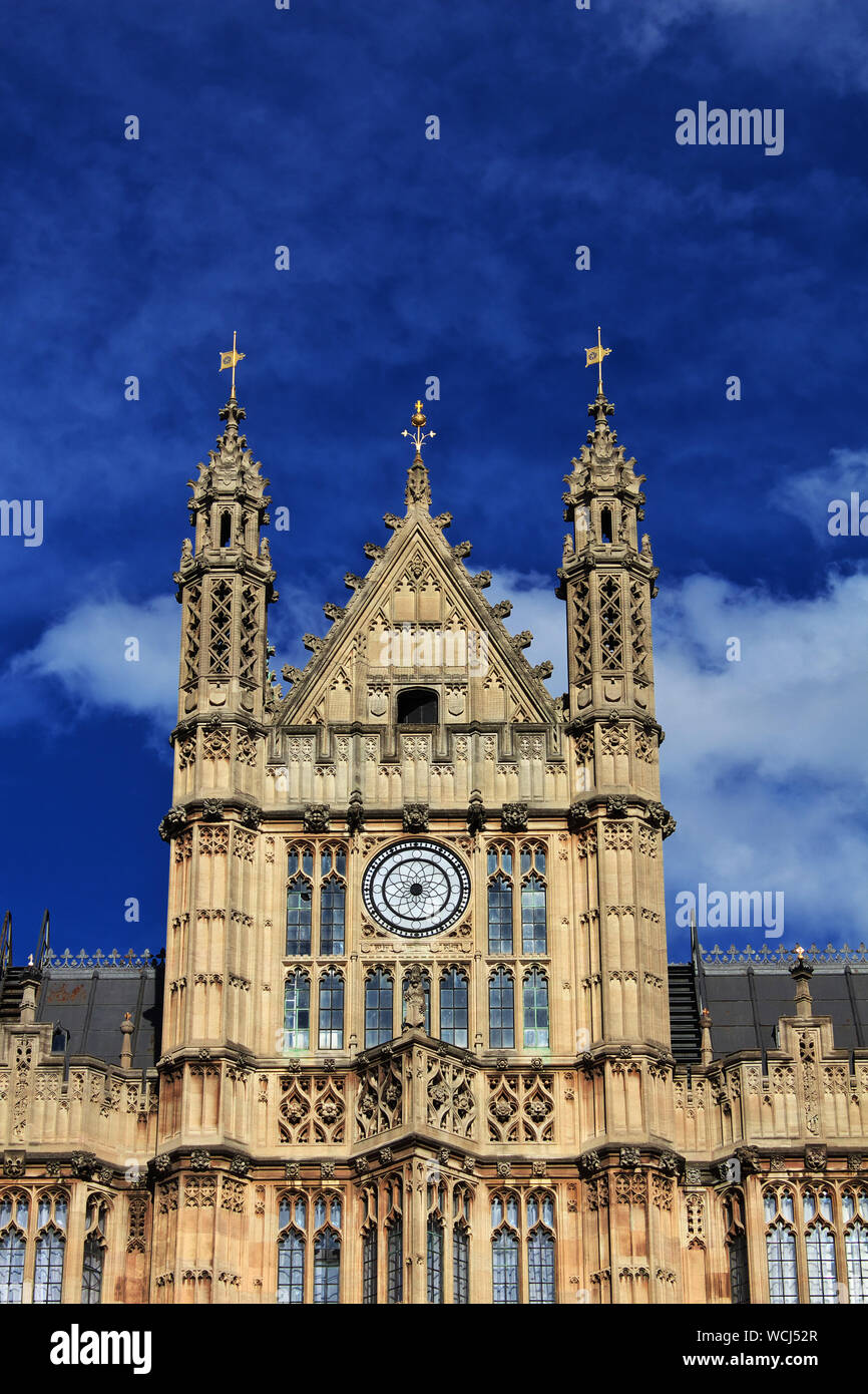 The building of British Parliament in London city, England Stock Photo ...