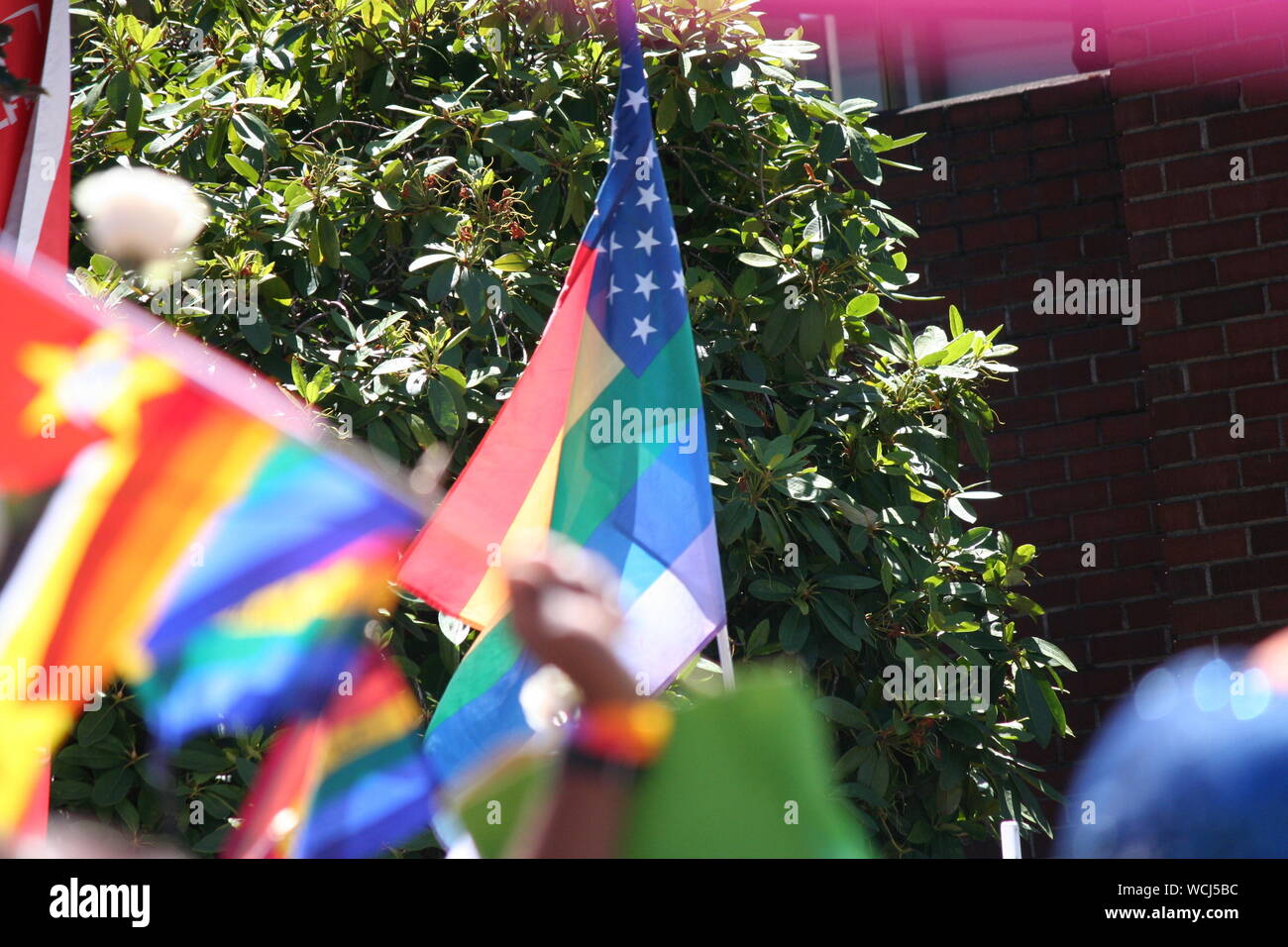 Seattle rainbow pattern hi-res stock photography and images - Alamy