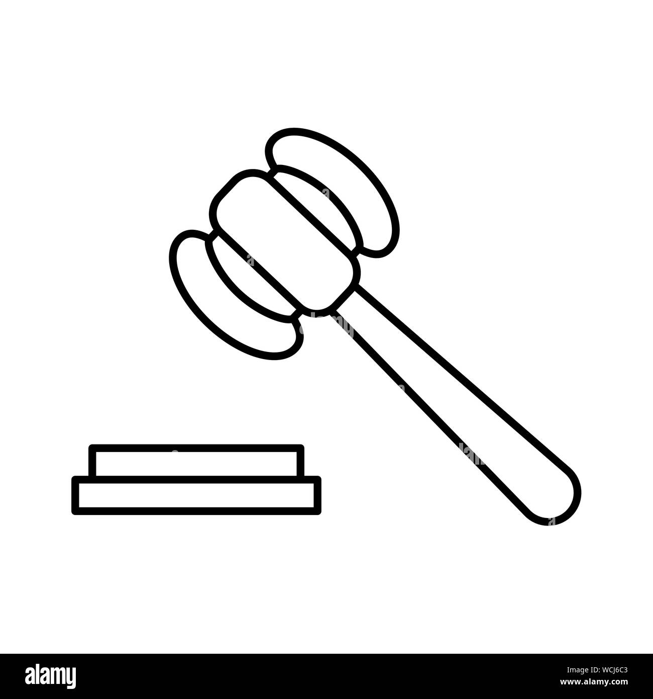 Isolated law hammer vector design Stock Vector Image & Art - Alamy