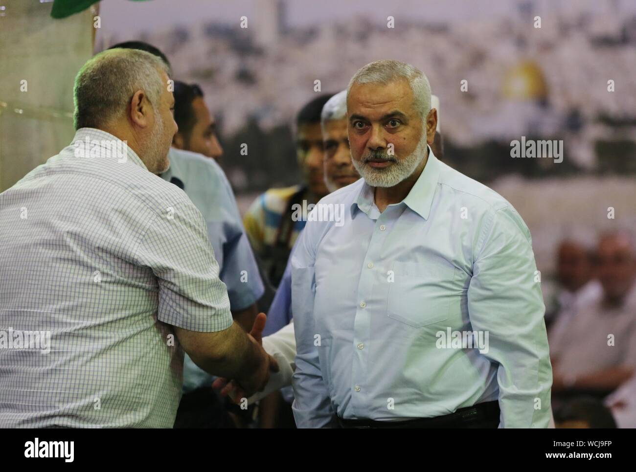Gaza City, Gaza Strip, Palestinian Territory. 28th Aug, 2019. Head of ...