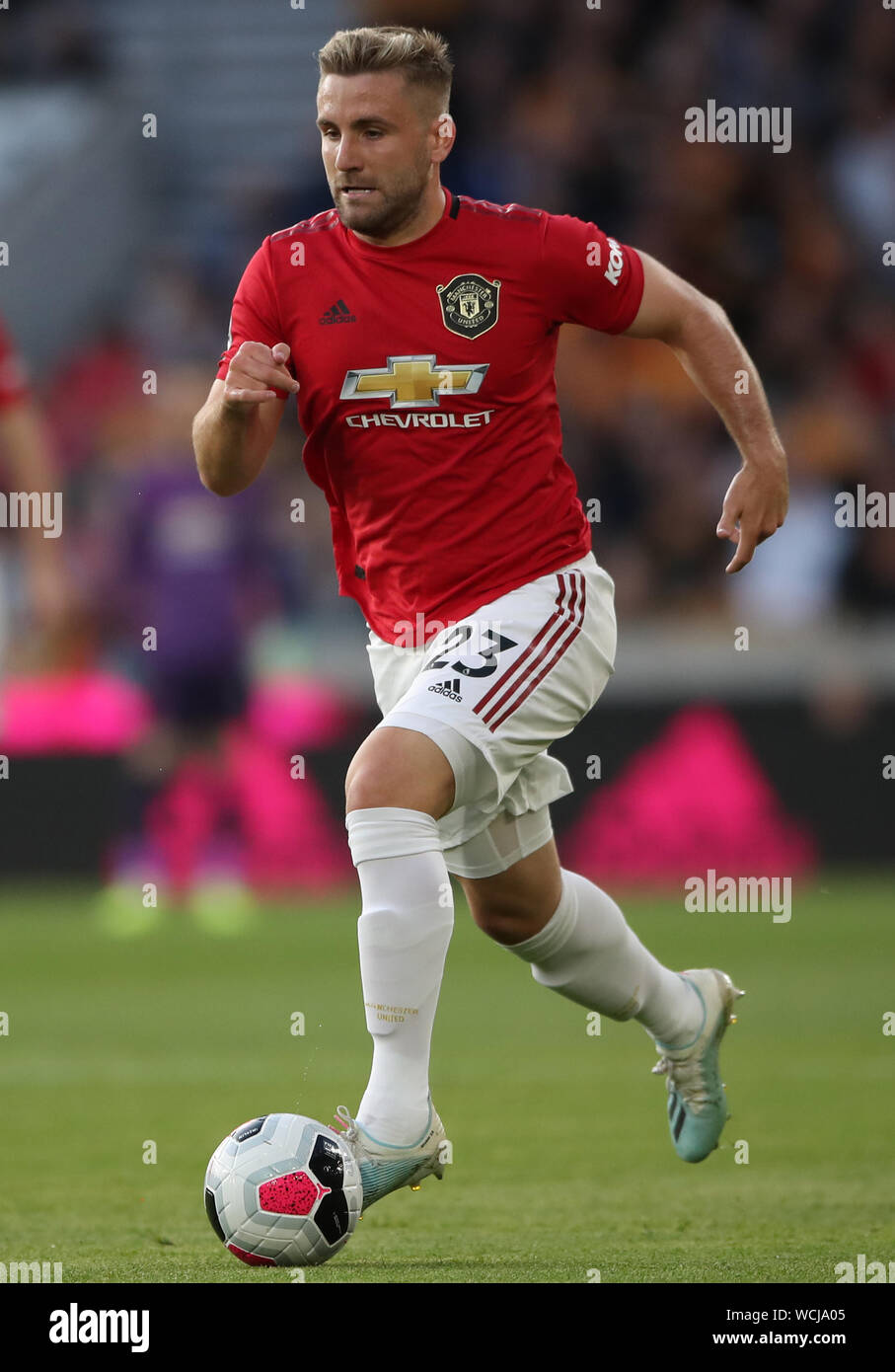 Manchester United's Luke Shaw during the Premier League match at ...