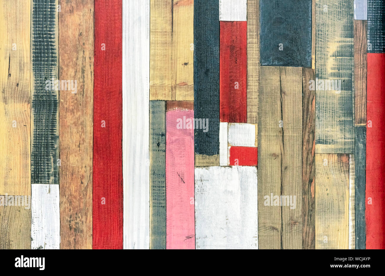 Texture of old boards with paint. Colored boards Stock Photo - Alamy