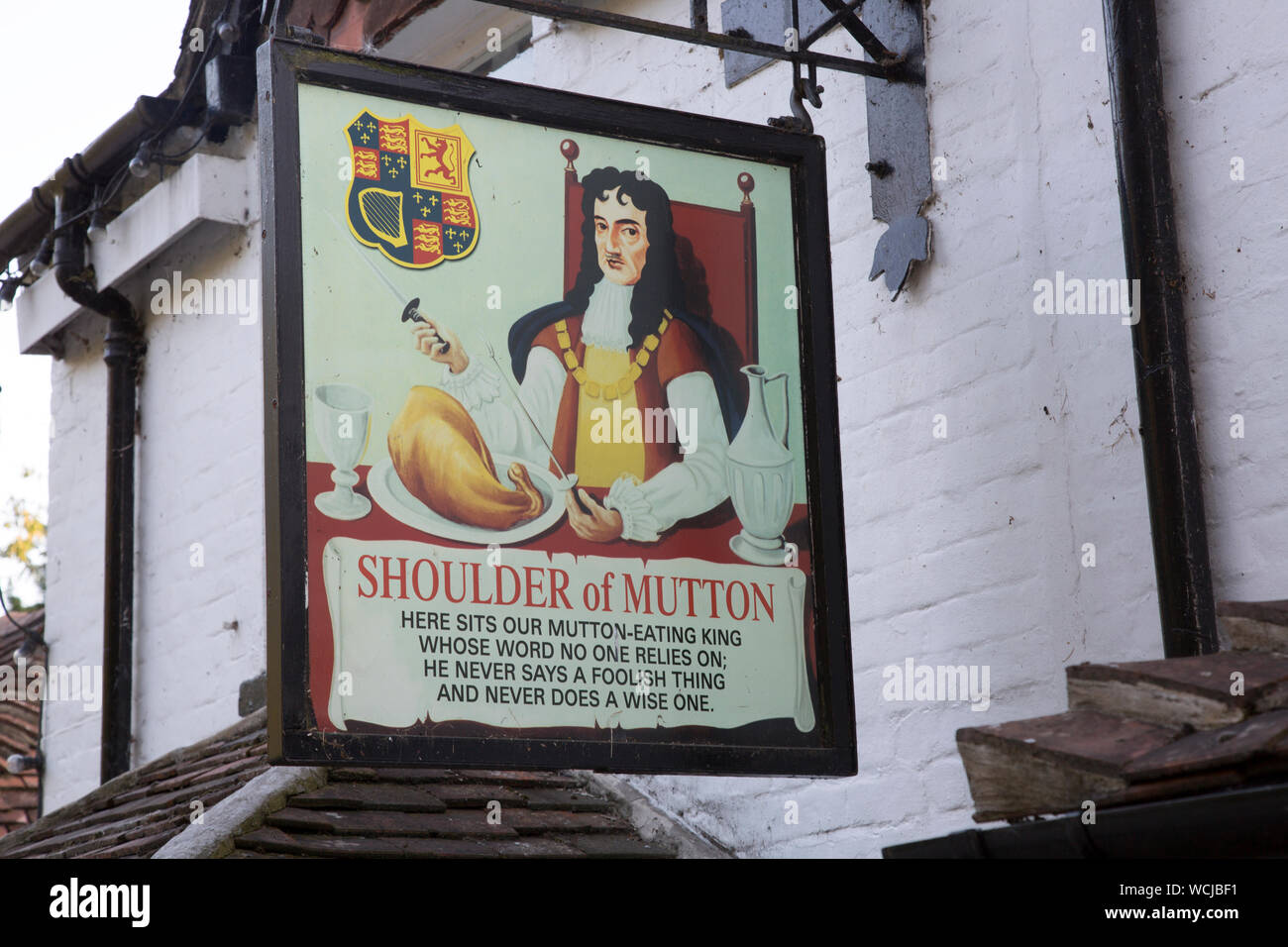 Shoulder of Mutton Pub Sign; Hazeley Heath, England; UK Stock Photo - Alamy