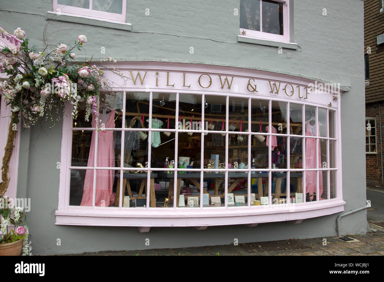 Willow and Wolf Shop; Marlborough; Wiltshire; England; UK Stock Photo ...