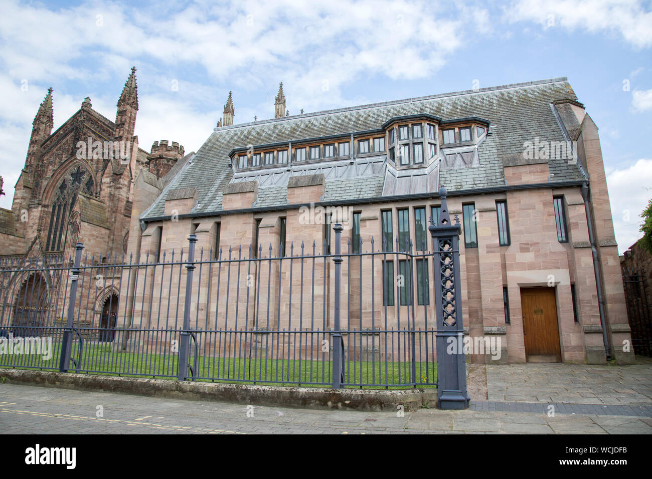 Chained Library Building, Cathedral; Hereford; England; UK Stock Photo ...