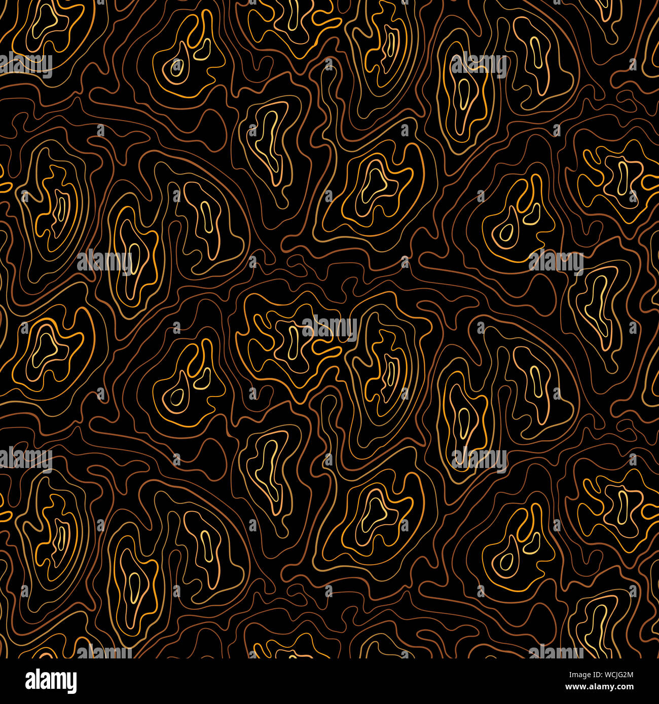 Abstract seamless vector pattern. Blending lines, ripples, waves. Black ...