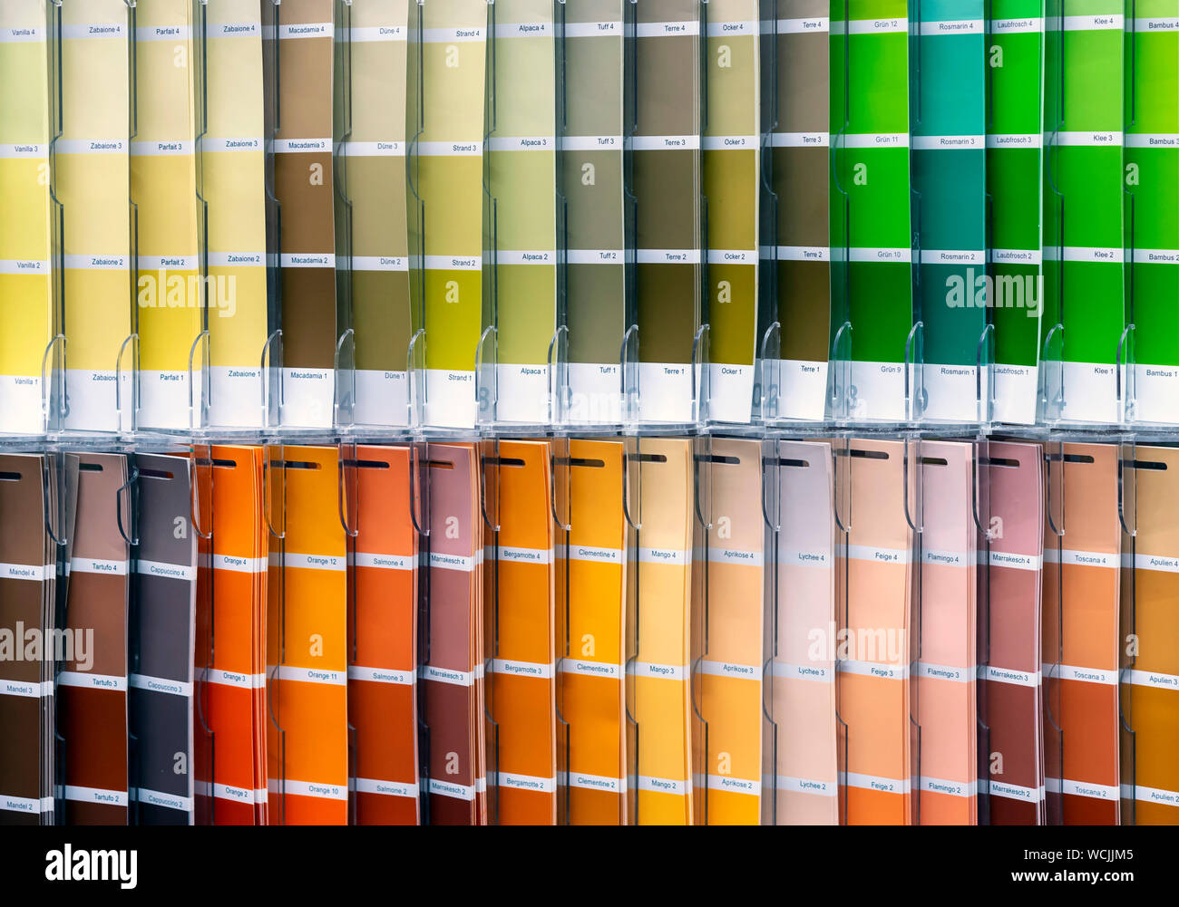 ?olor palette for choosing fabric or paint. Background from color ...
