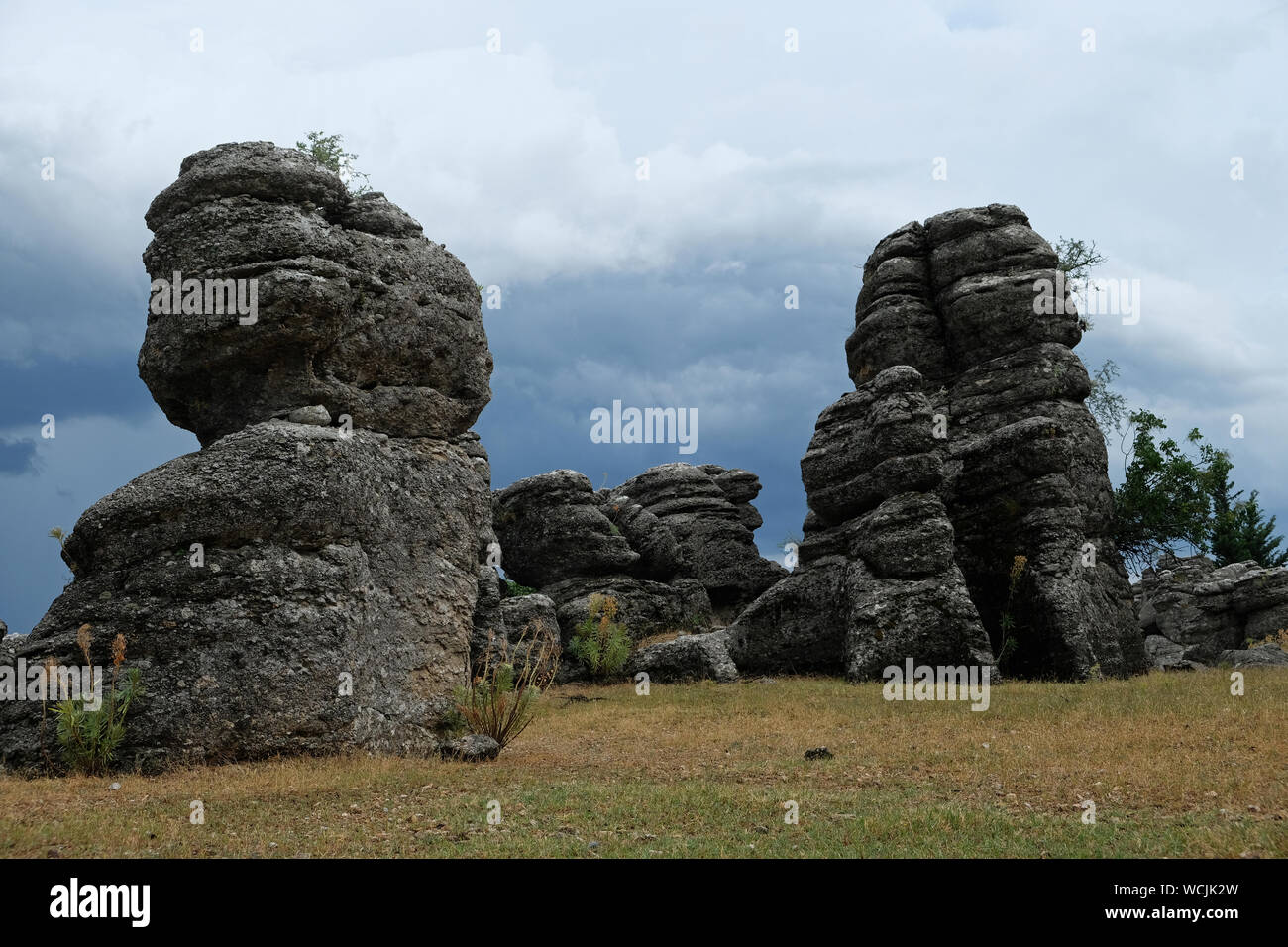 Man rocks in antalya:rock formations are conglomerated as a result of ...