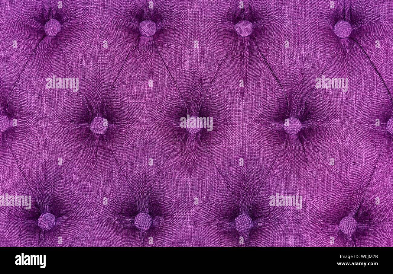 Сarriage coupler. Panel of purple fabric made by the method of а ...