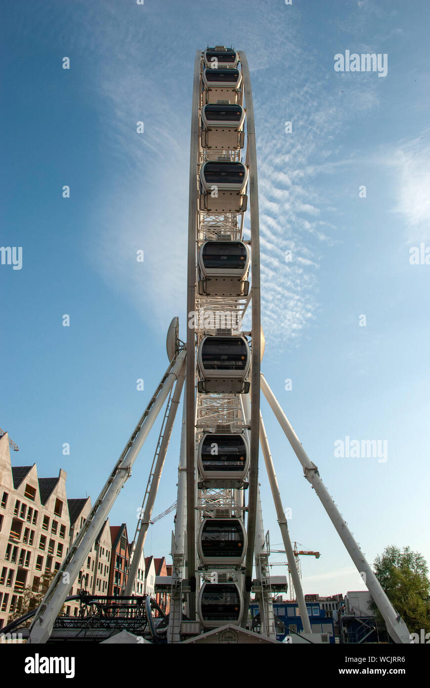 Giant ferries wheel of Gdasnk, Poland Stock Photo - Alamy