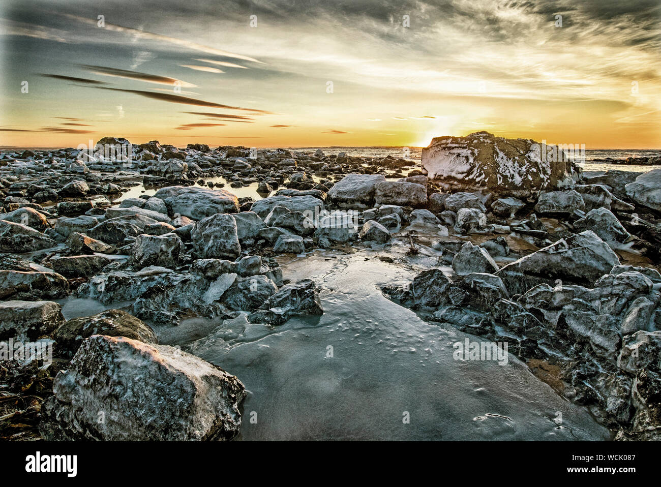 Sunrise at Ytri Tunga Beach, Snaefellsness Peninsula, Iceland, Europe ...
