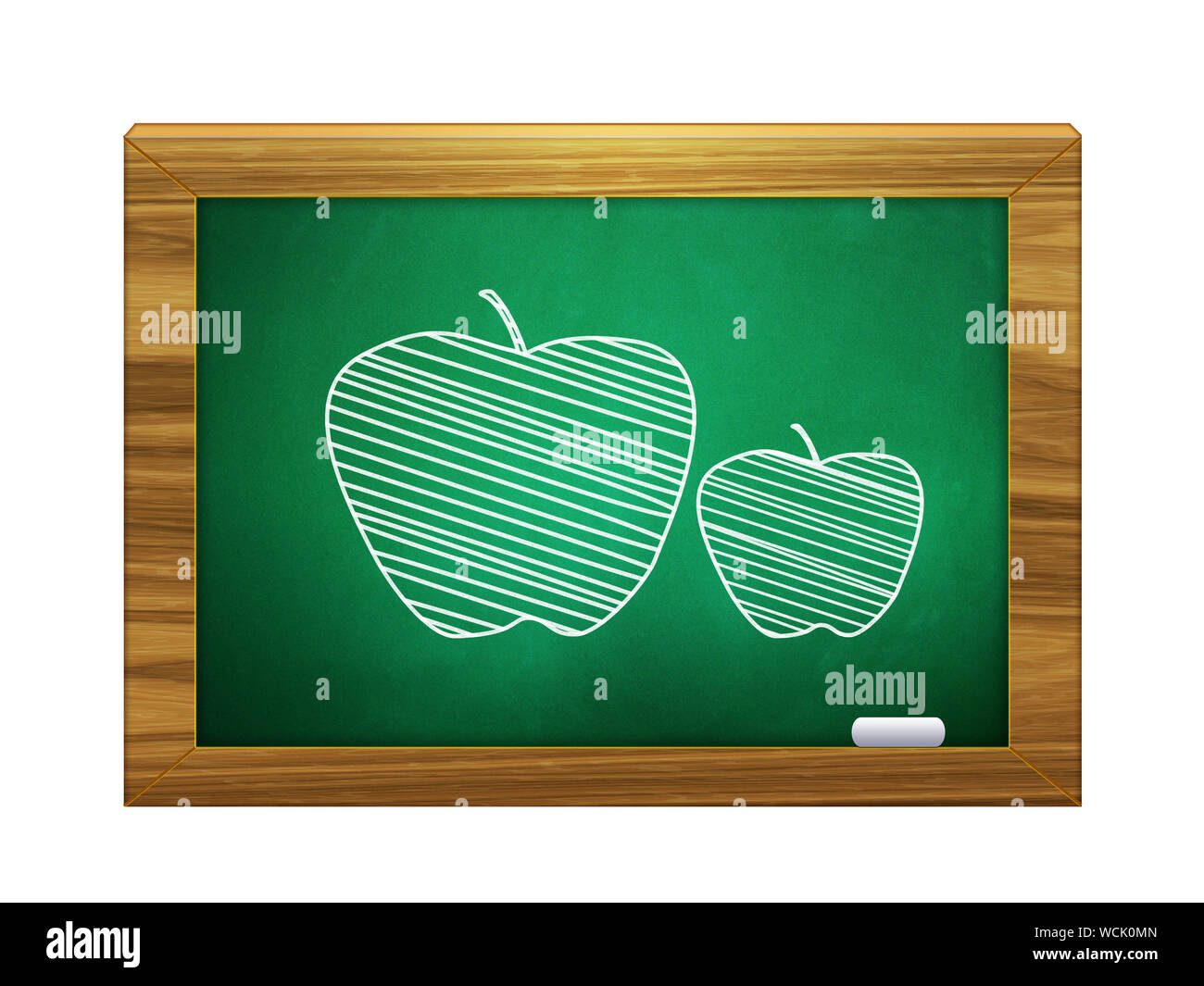 Chalkboard With Apple Clipart