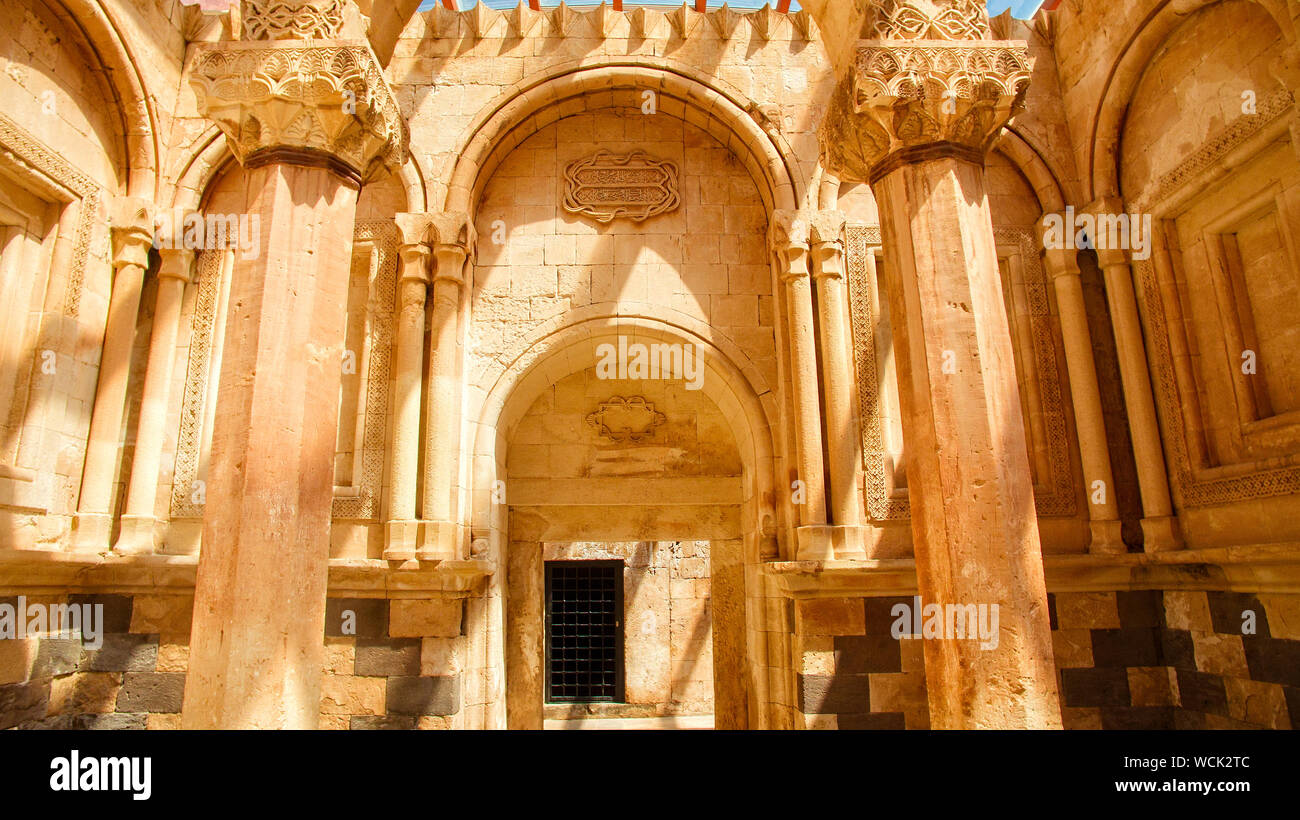 Ishak Pasha Palace, interiors, decorations and bas-reliefs, carved ...