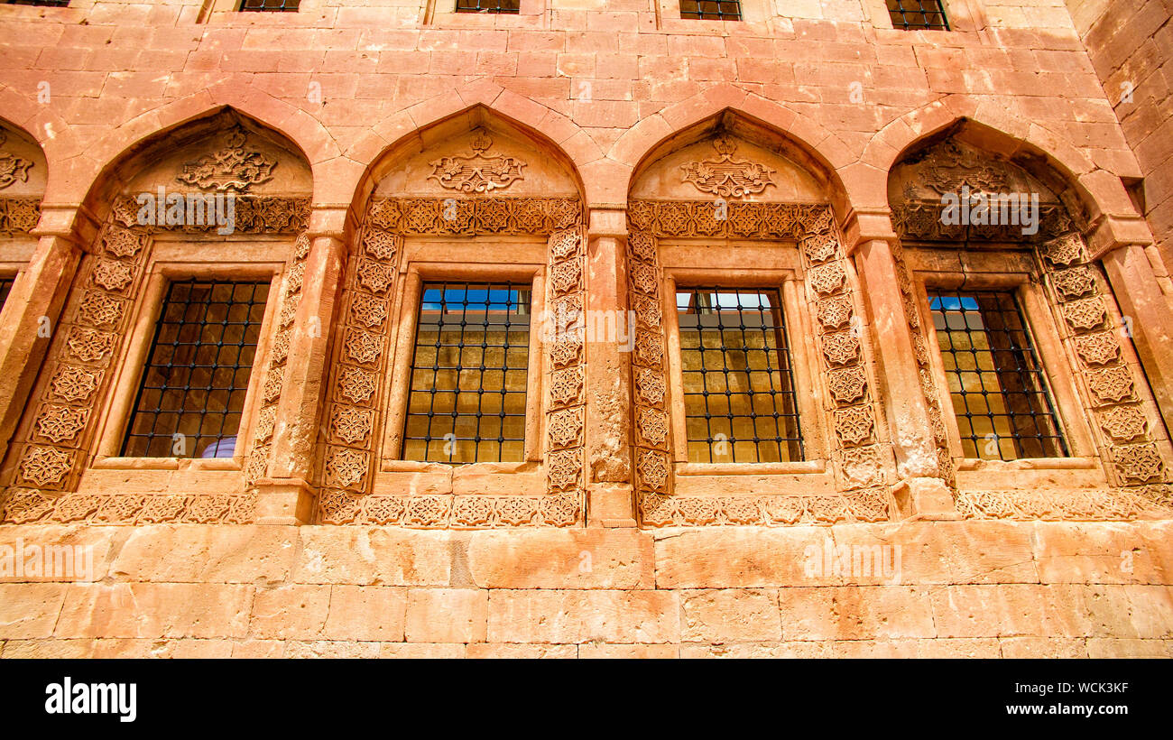 Ishak Pasha Palace, interiors, decorations and bas-reliefs, carved ...