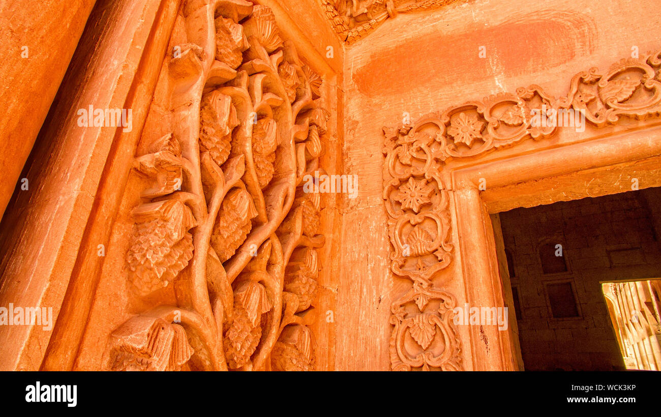 Ishak Pasha Palace, interiors, decorations and bas-reliefs, carved ...