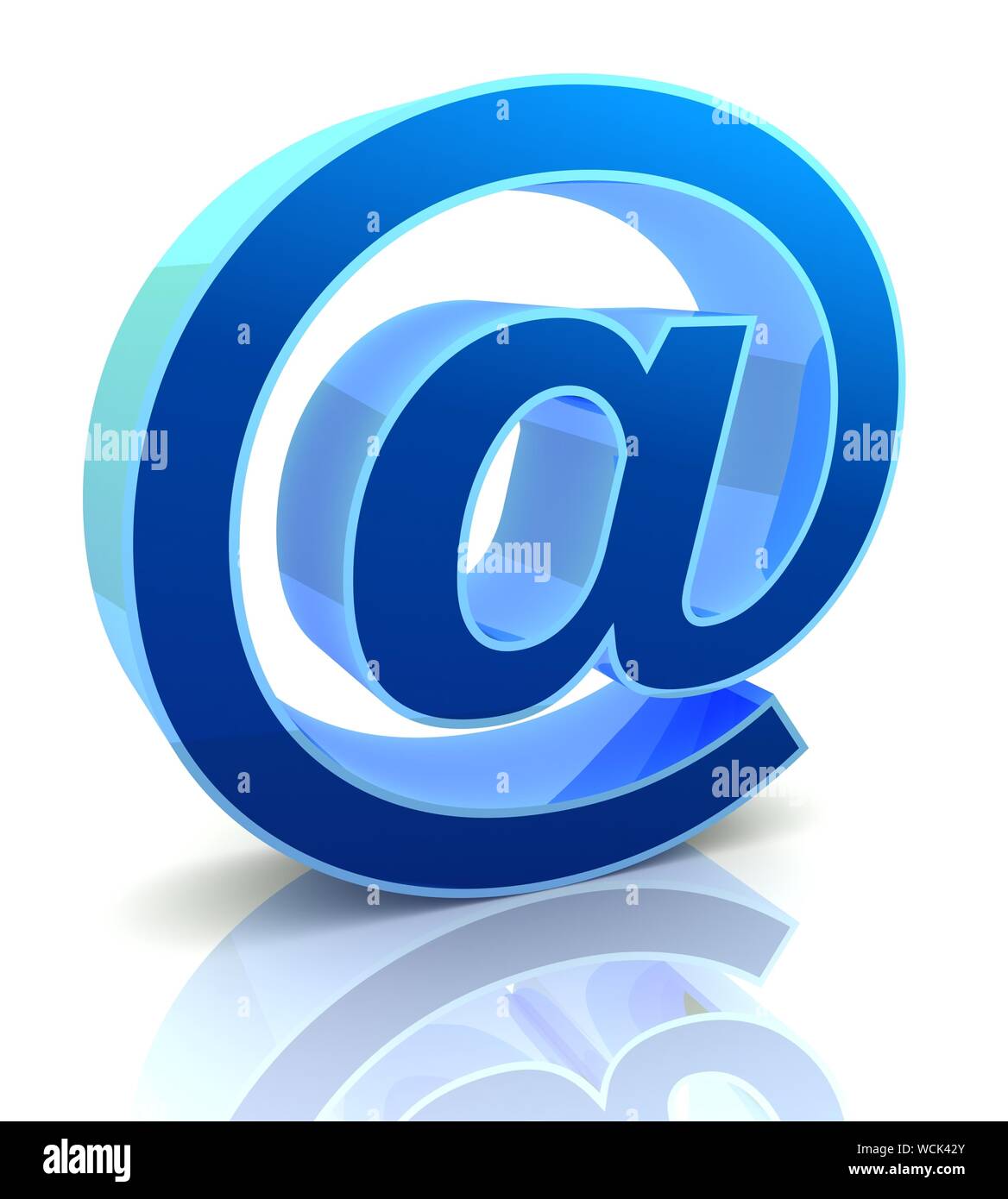 e mail sign 3d illustration isolated on white background Stock Photo ...