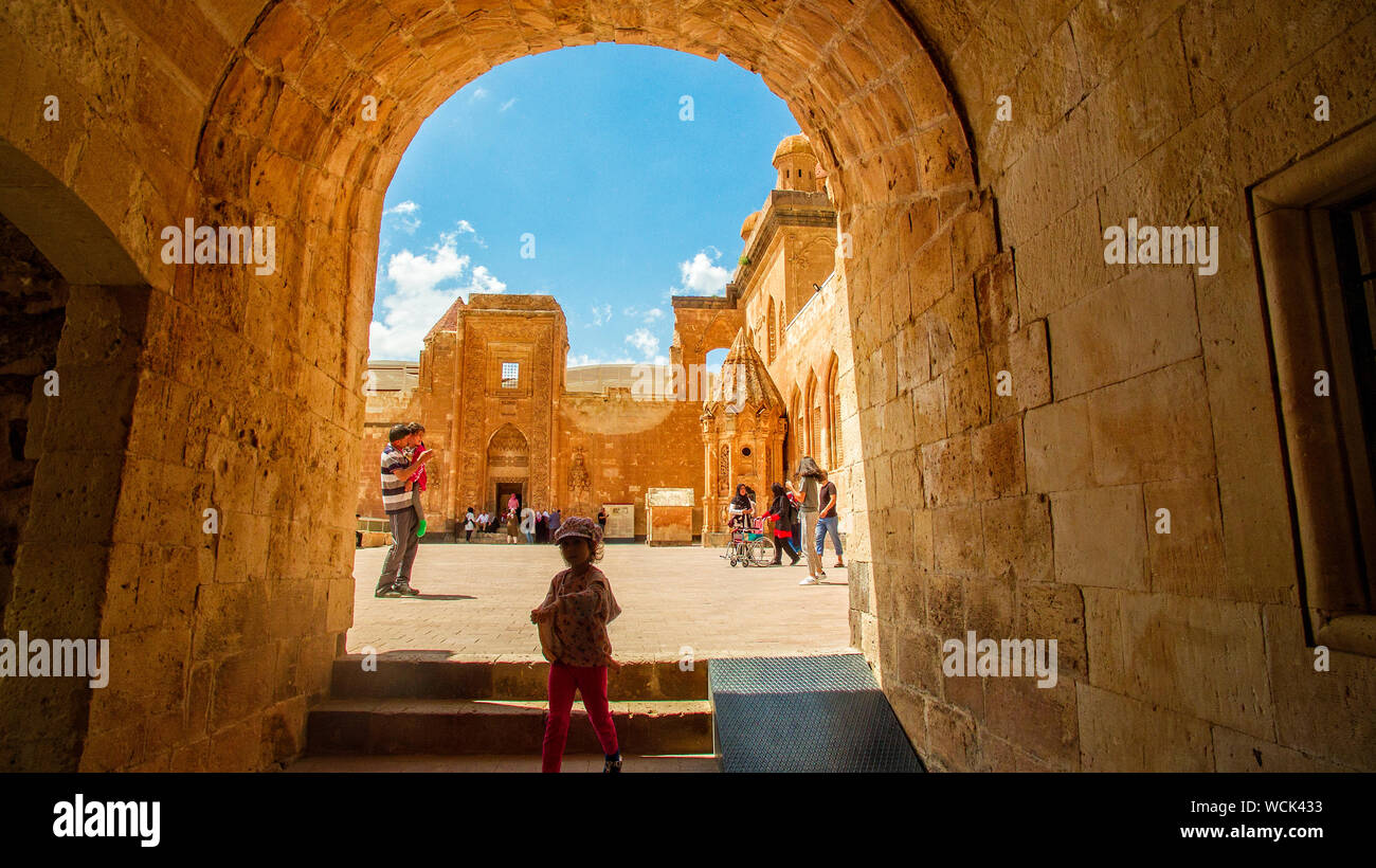 Ishak Pasha Palace, interiors, decorations and bas-reliefs, carved ...