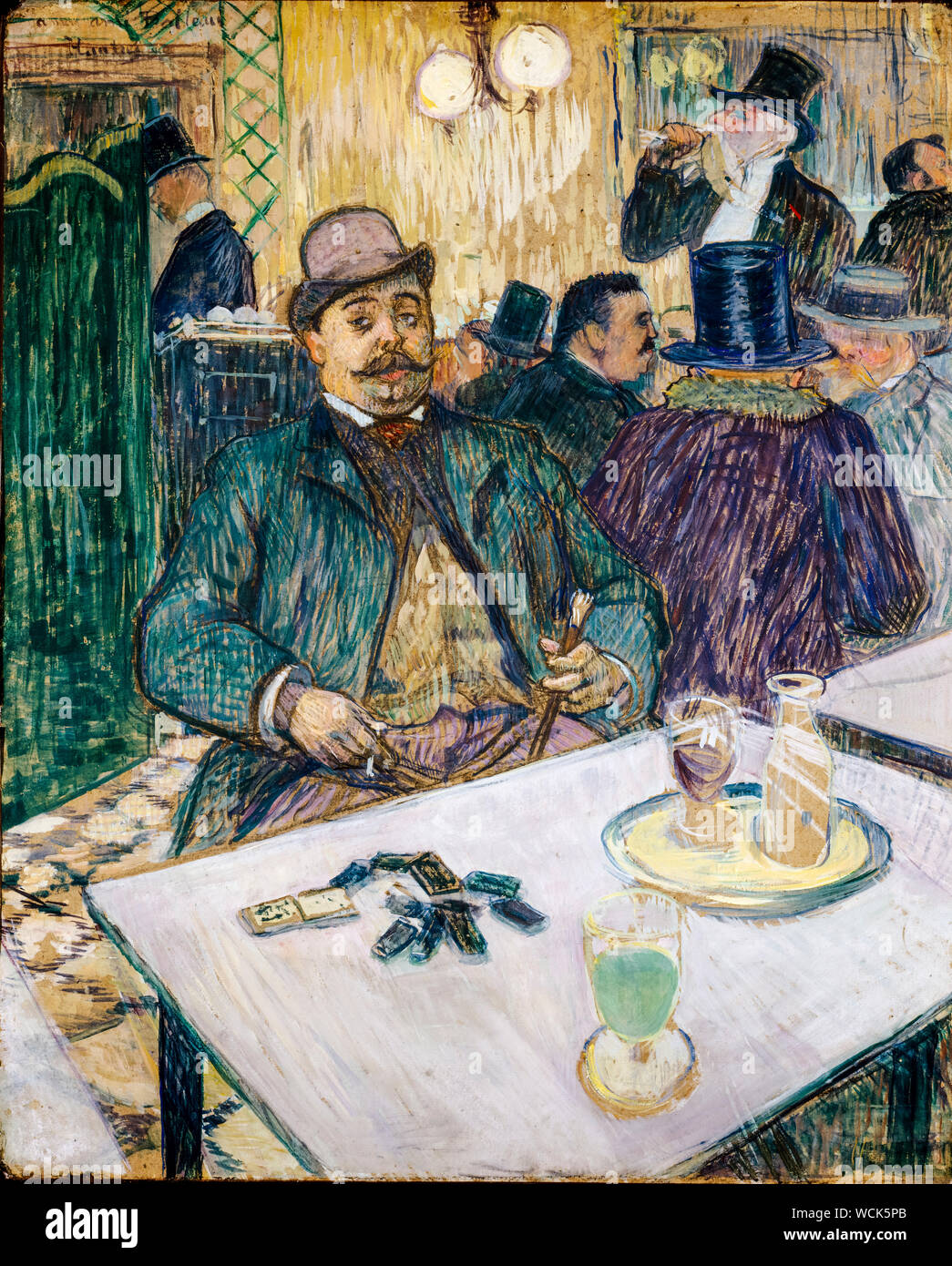 Henri de Toulouse Lautrec, portrait painting, Monsieur Boileau at the ...