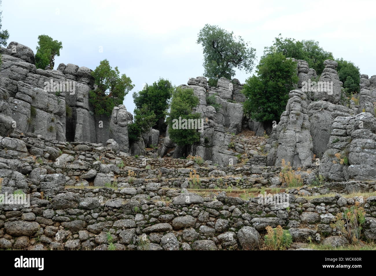 Man rocks in antalya:rock formations are conglomerated as a result of ...