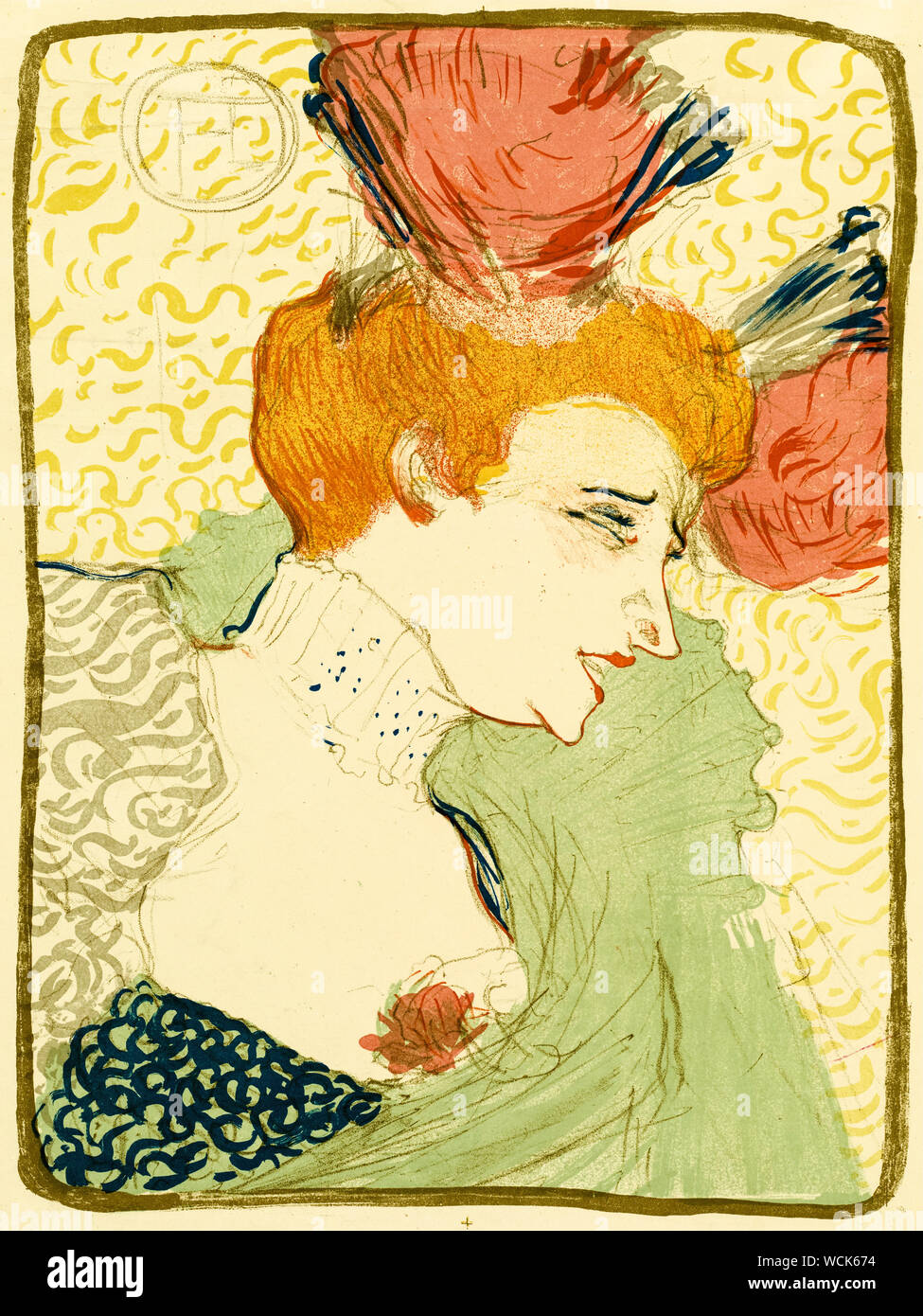 Henri de Toulouse Lautrec, Bust of Mademoiselle Marcelle Lender, print ...