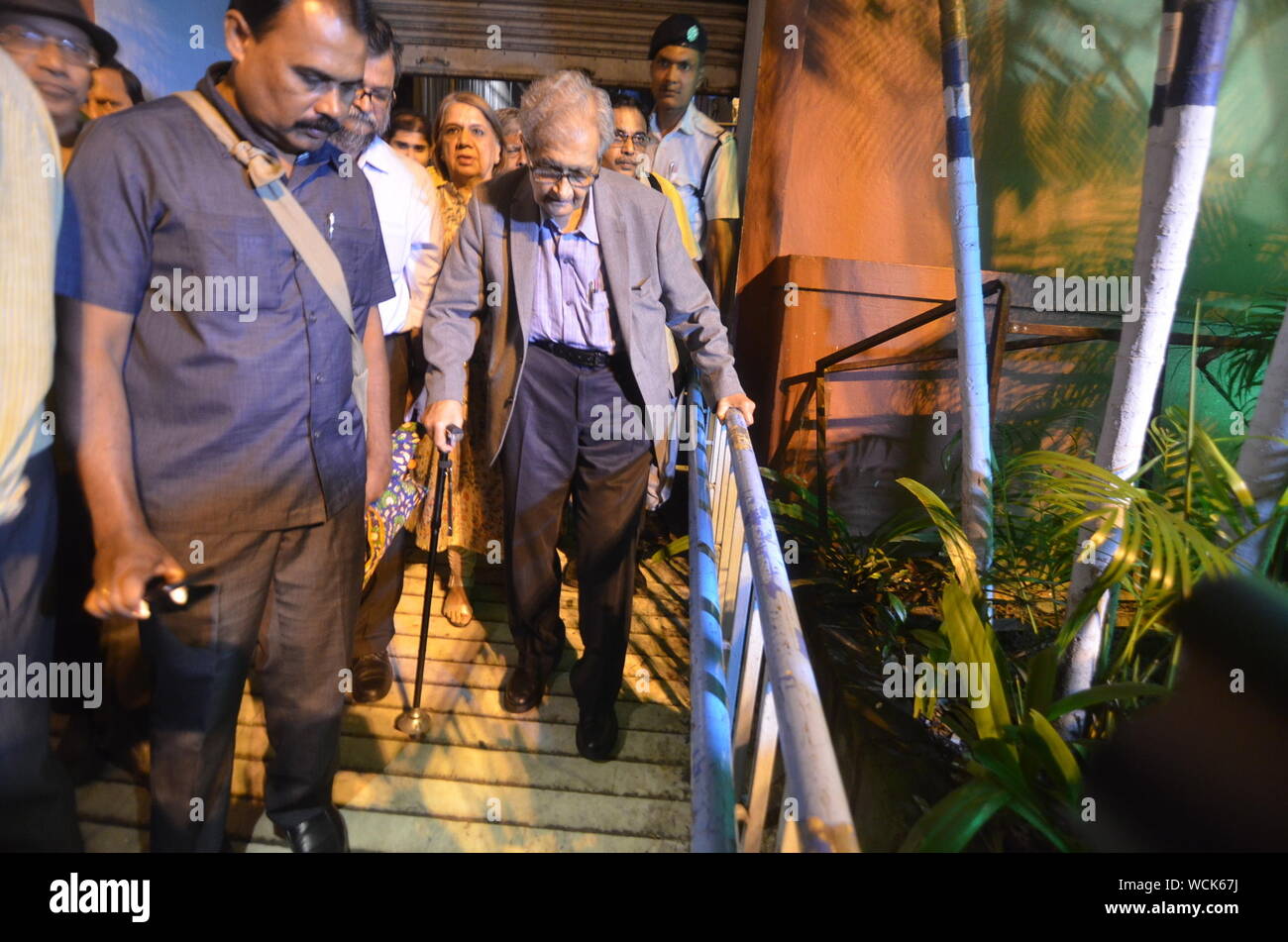 Kolkata, India. 27th Aug, 2019. Nobel Laureate Amartya Sen during the ...