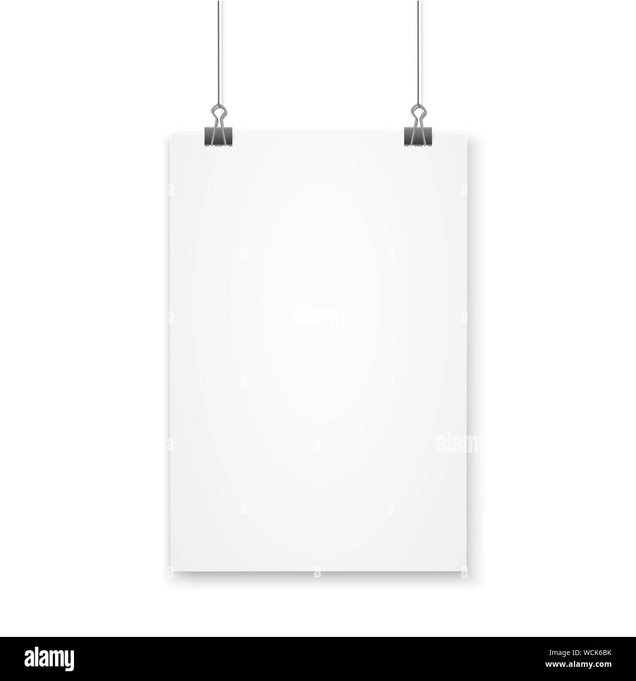 White poster clip stand Cut Out Stock Images & Pictures - Alamy