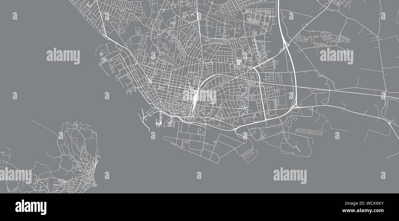 Esbjerg street map hi-res stock photography and images - Alamy