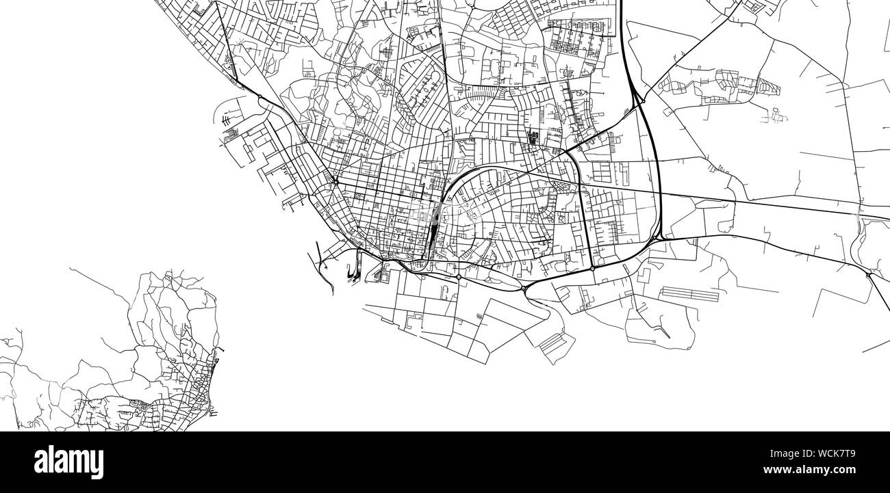 Esbjerg map hi-res stock photography and images - Alamy