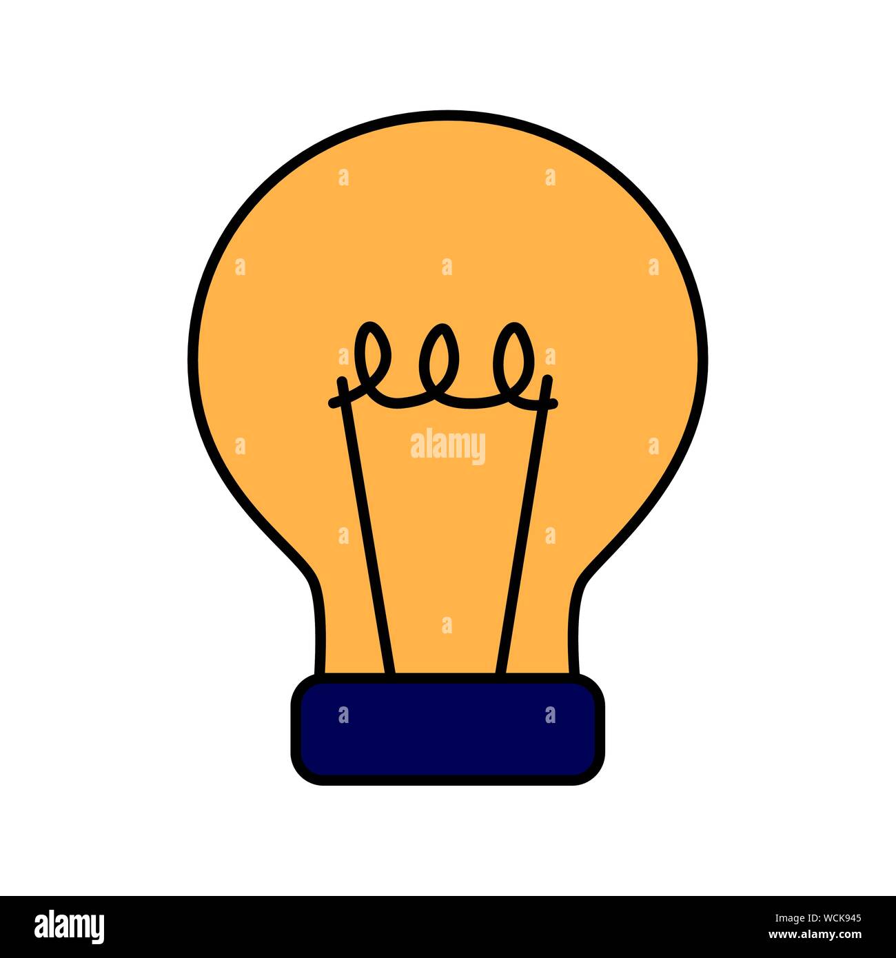 Isolated electric light bulb design Stock Vector Image & Art - Alamy