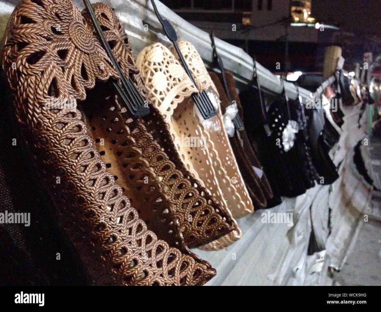 Footwear stall hi-res stock photography and images - Alamy