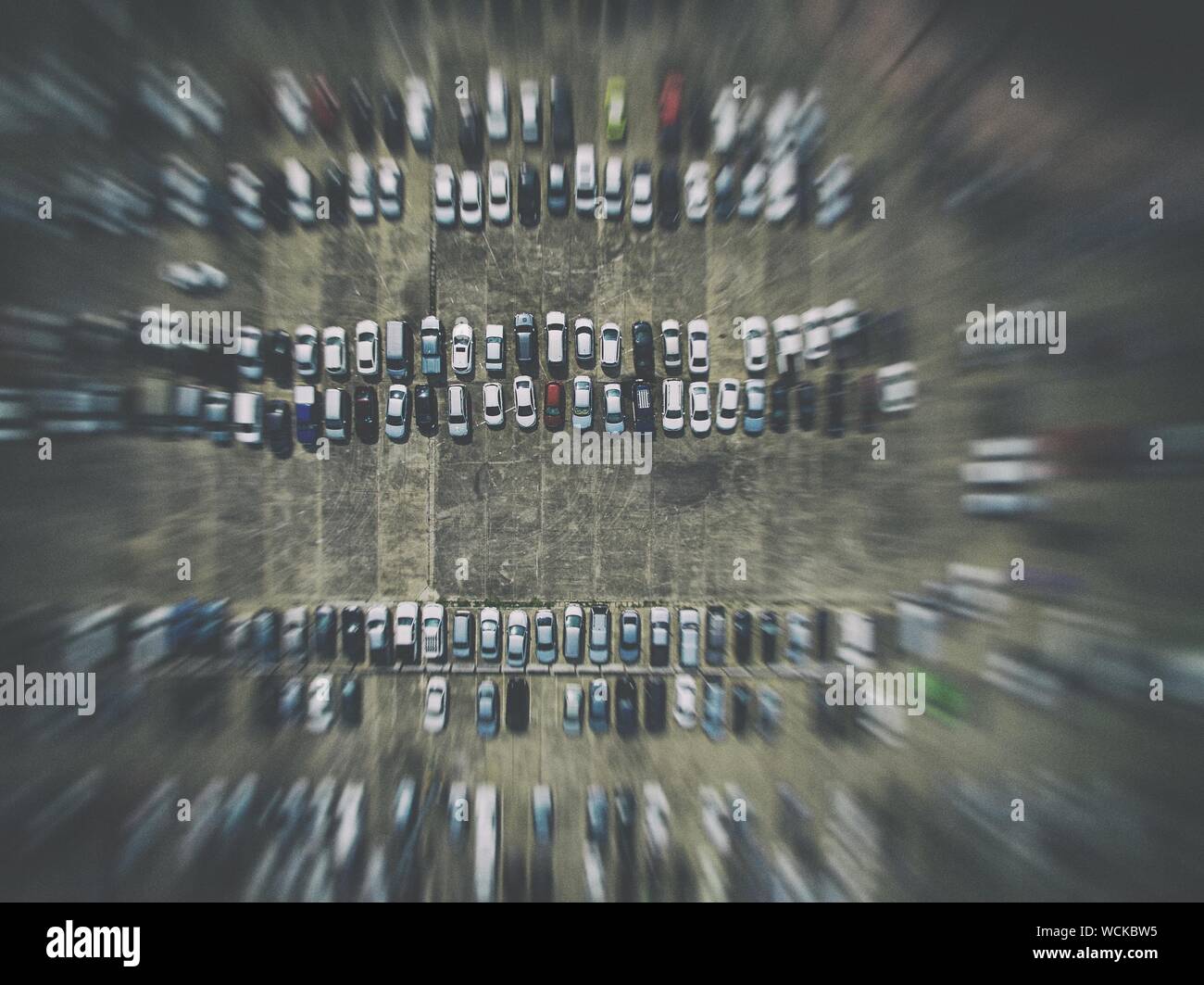 Cars parked aerial hi-res stock photography and images - Alamy