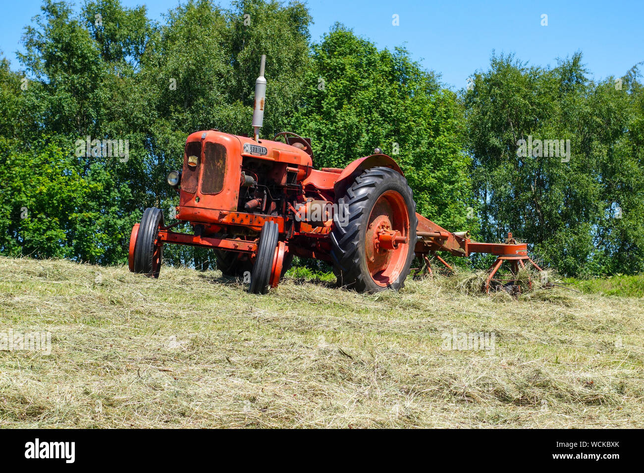 Nuffield universal dm4 farm tractor, Staffordshire, England, UK Stock ...