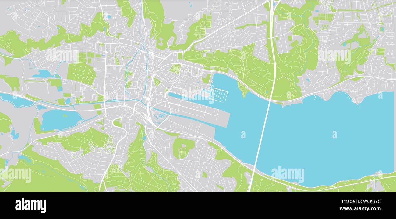 Urban vector city map of Vejle, Denmark Stock Vector Image & Art - Alamy