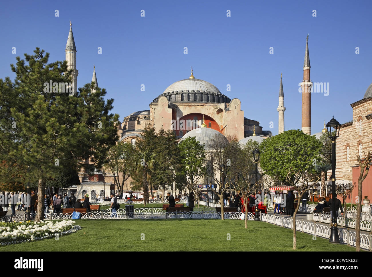 Hagia Sophia. Hippodrome of Constantinople (Sultanahmet square) in ...
