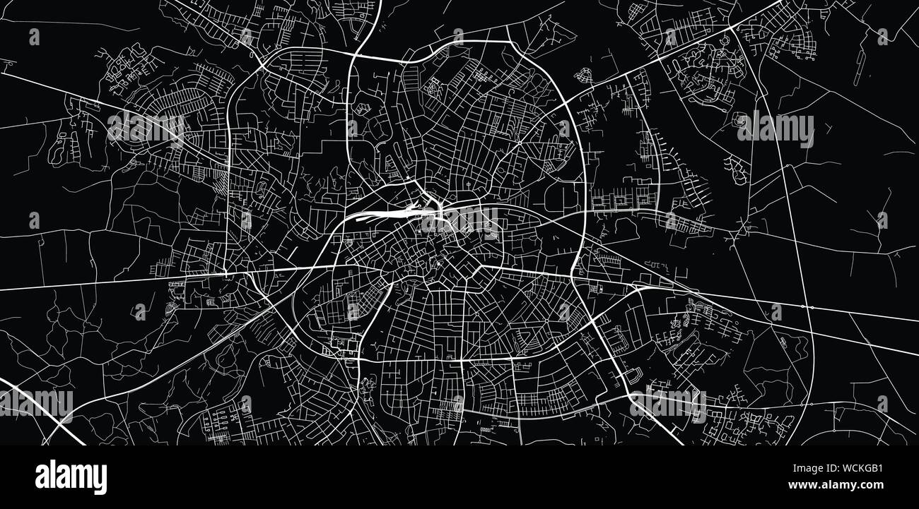 Odense area map Stock Vector Images - Alamy