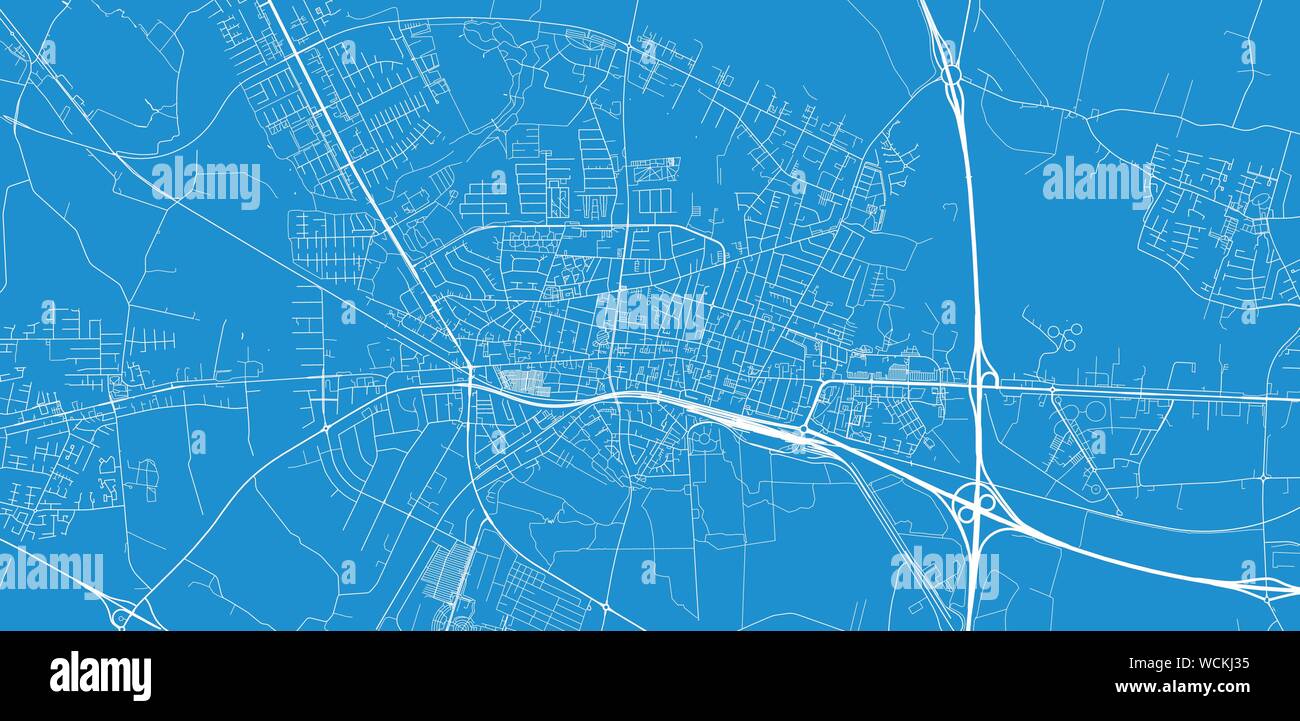 Urban vector city map of Herning, Denmark Stock Vector Image & Art - Alamy