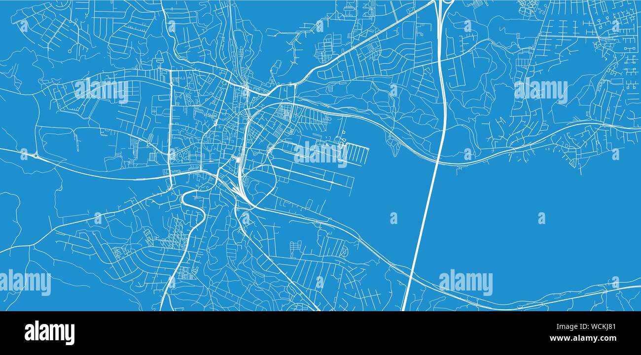 Urban vector city map of Vejle, Denmark Stock Vector Image & Art - Alamy