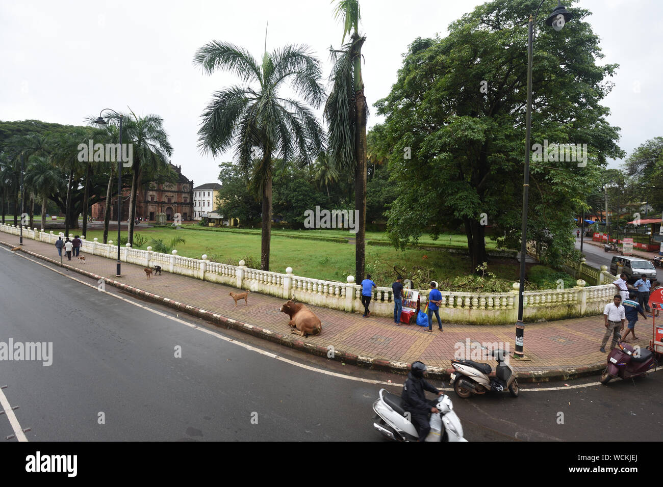 The Basilica of Bom Jesus compound of ASI complex. Old Goa road. Goa ...