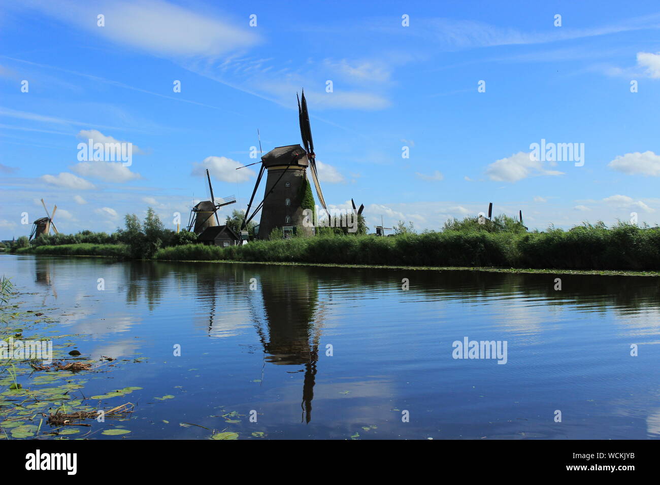 Windmill and lake hi-res stock photography and images - Alamy