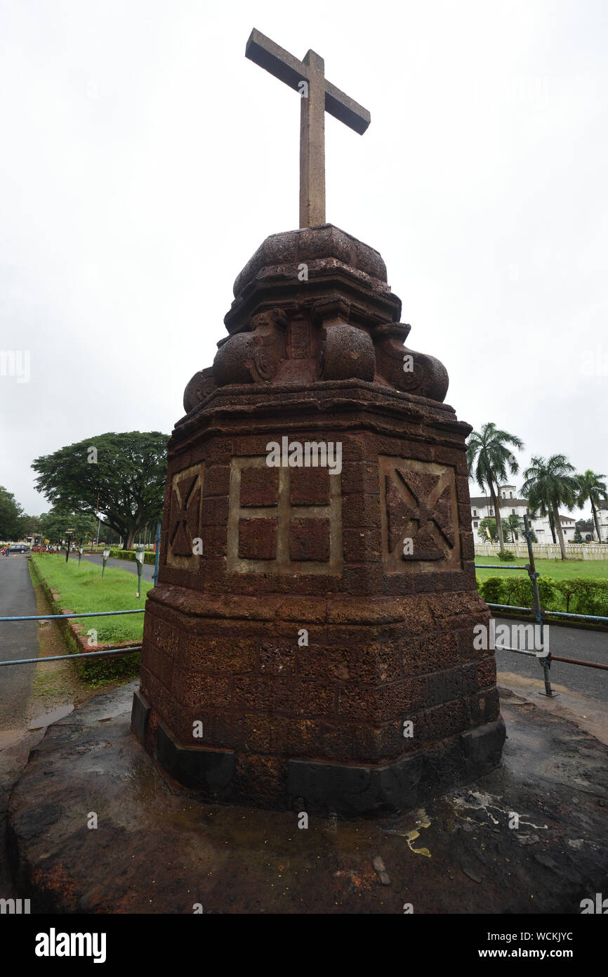 Christian Latin Cross at the Basilica of Bom Jesus compound. ASI ...