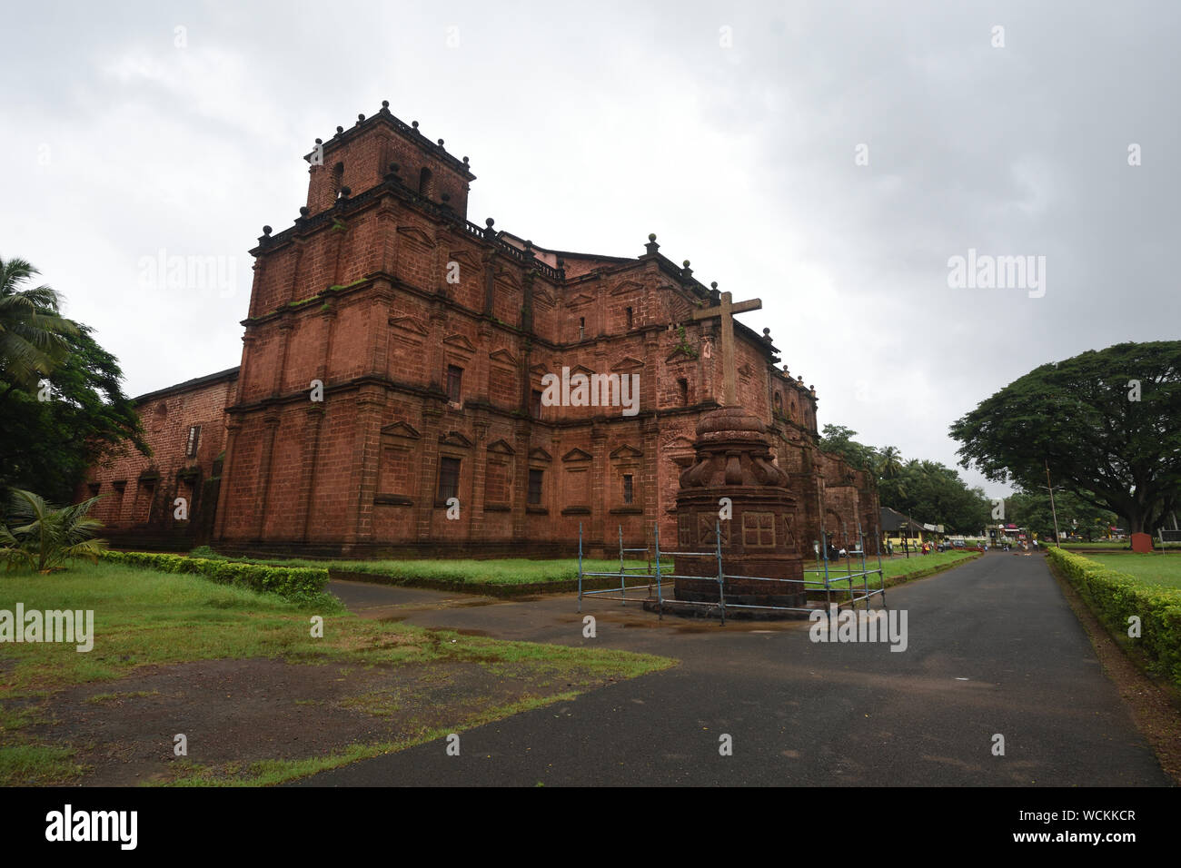 The Basilica of Bom Jesus. ASI complex, Old Goa, India Stock Photo - Alamy